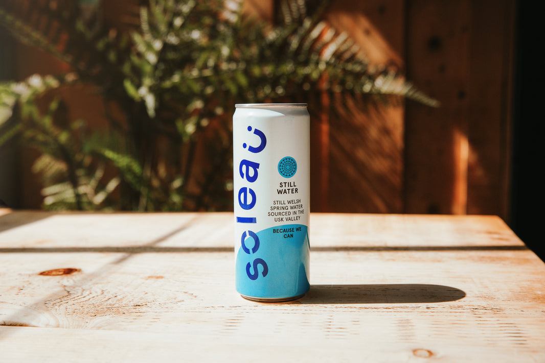 Soleau Spring Water in a Can